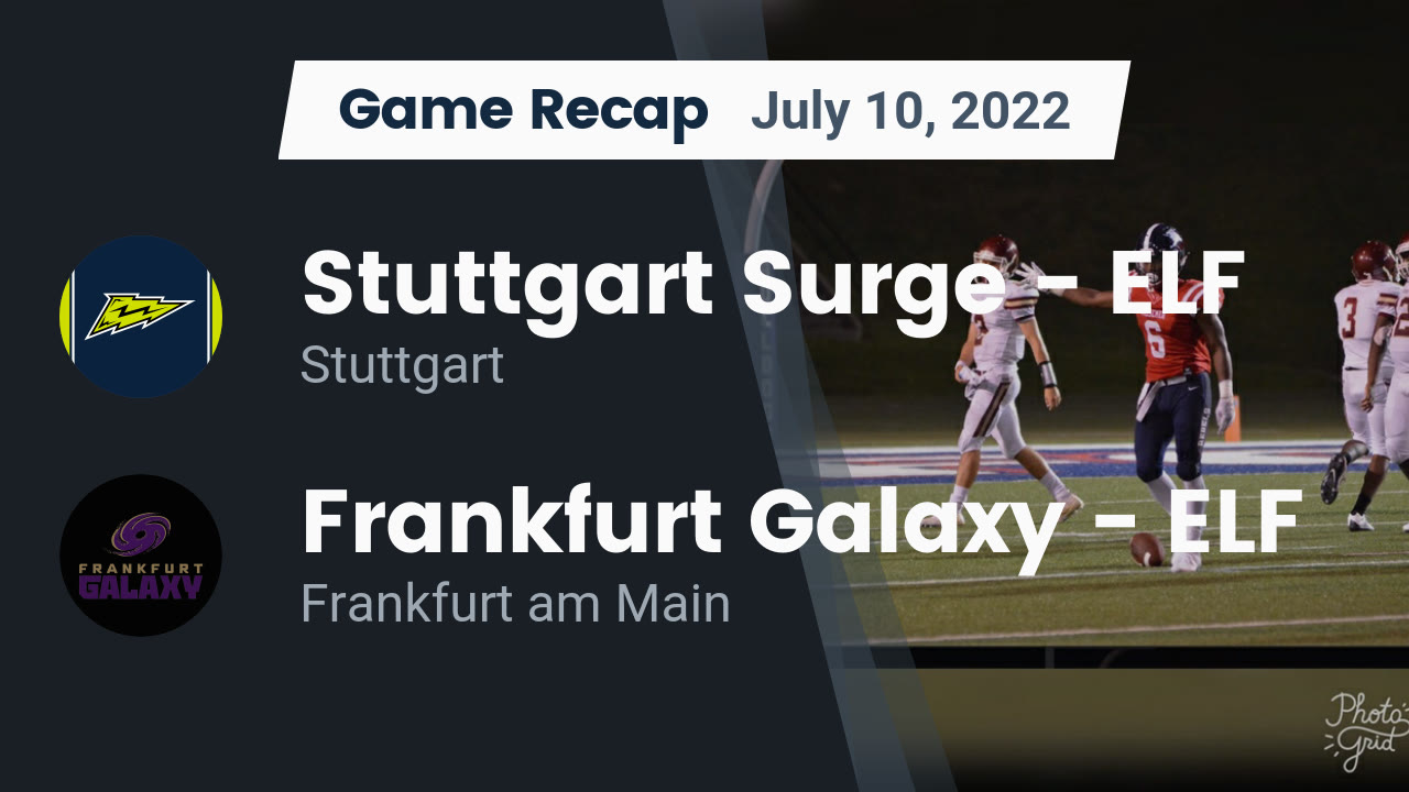 Recap: Stuttgart Surge - ELF vs. Frankfurt Galaxy - ELF 2022 ...