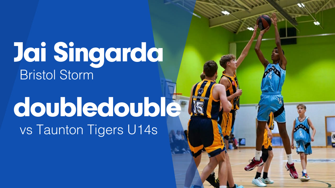 Double Double vs Taunton Tigers U14s - Jai Singarda highlights - Hudl